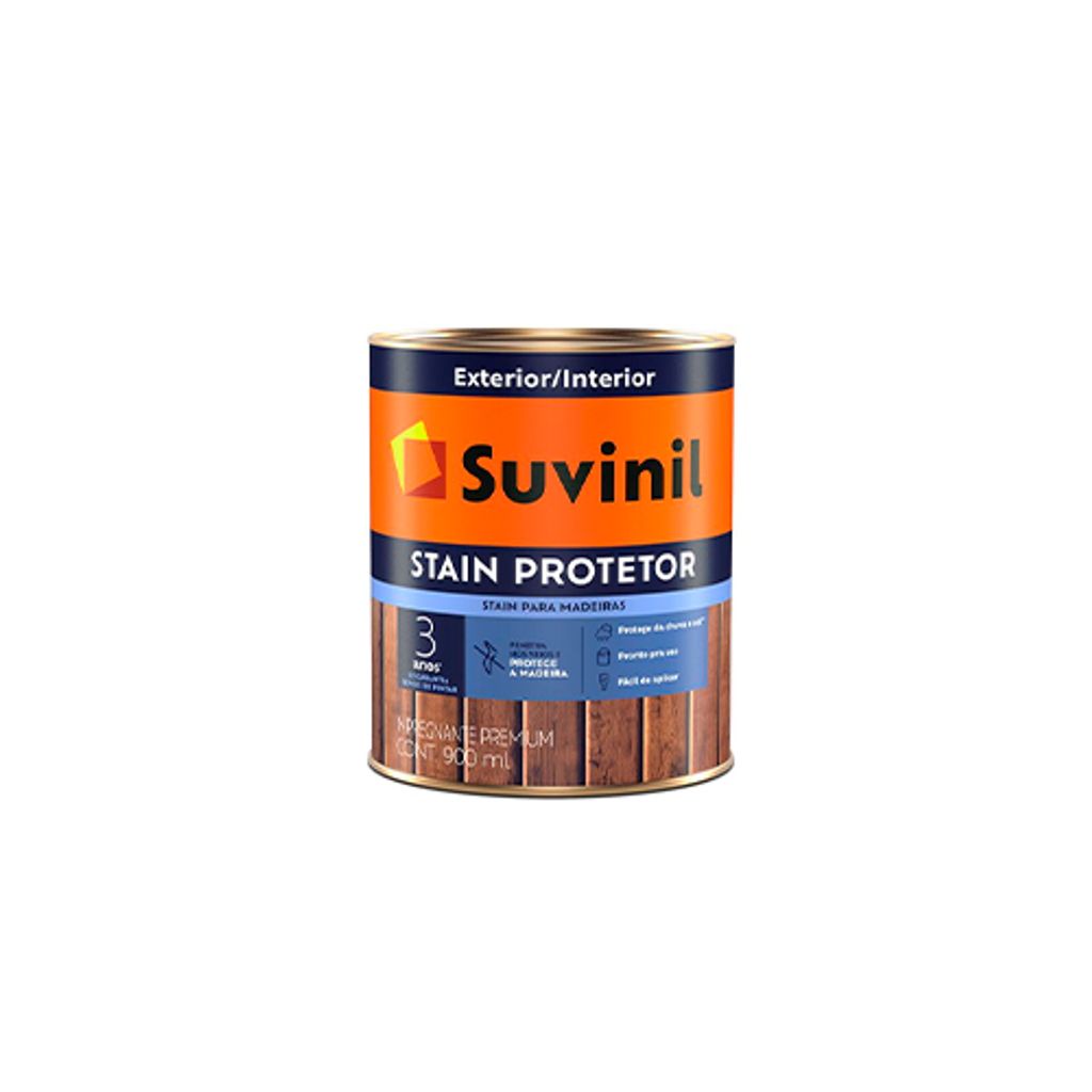 Verniz Stain Protetor Natural Acetinado 900ml - SUVINIL | Shopee Brasil