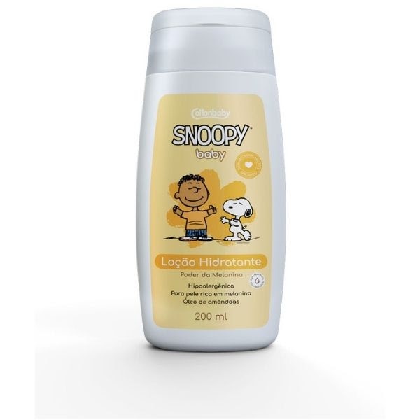 Loção Creme Hidratante Snoopy infantil Pele Morena e Negra | Shopee Brasil