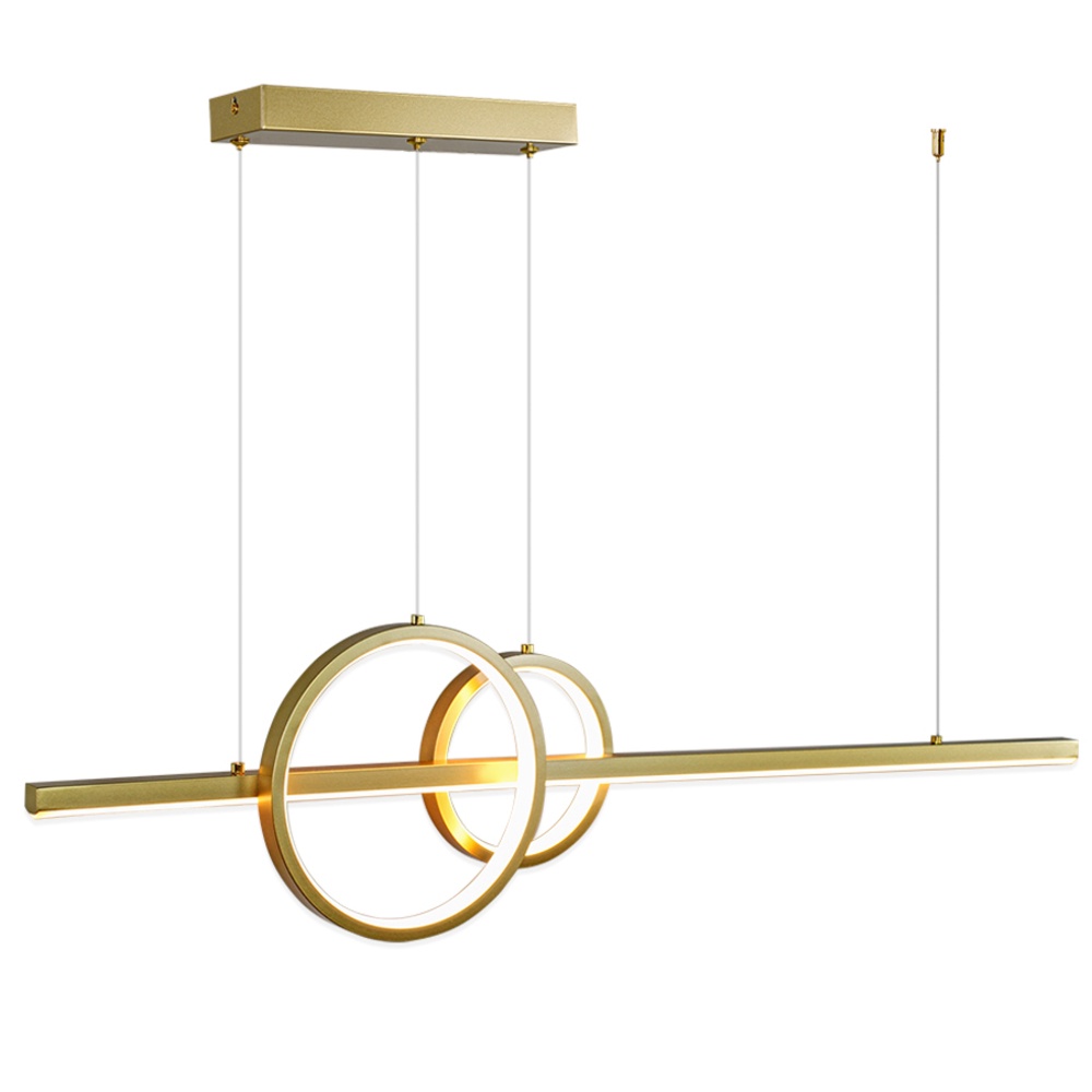 Pendente LED Linear Dourado 90cm PD2013 | Shopee Brasil