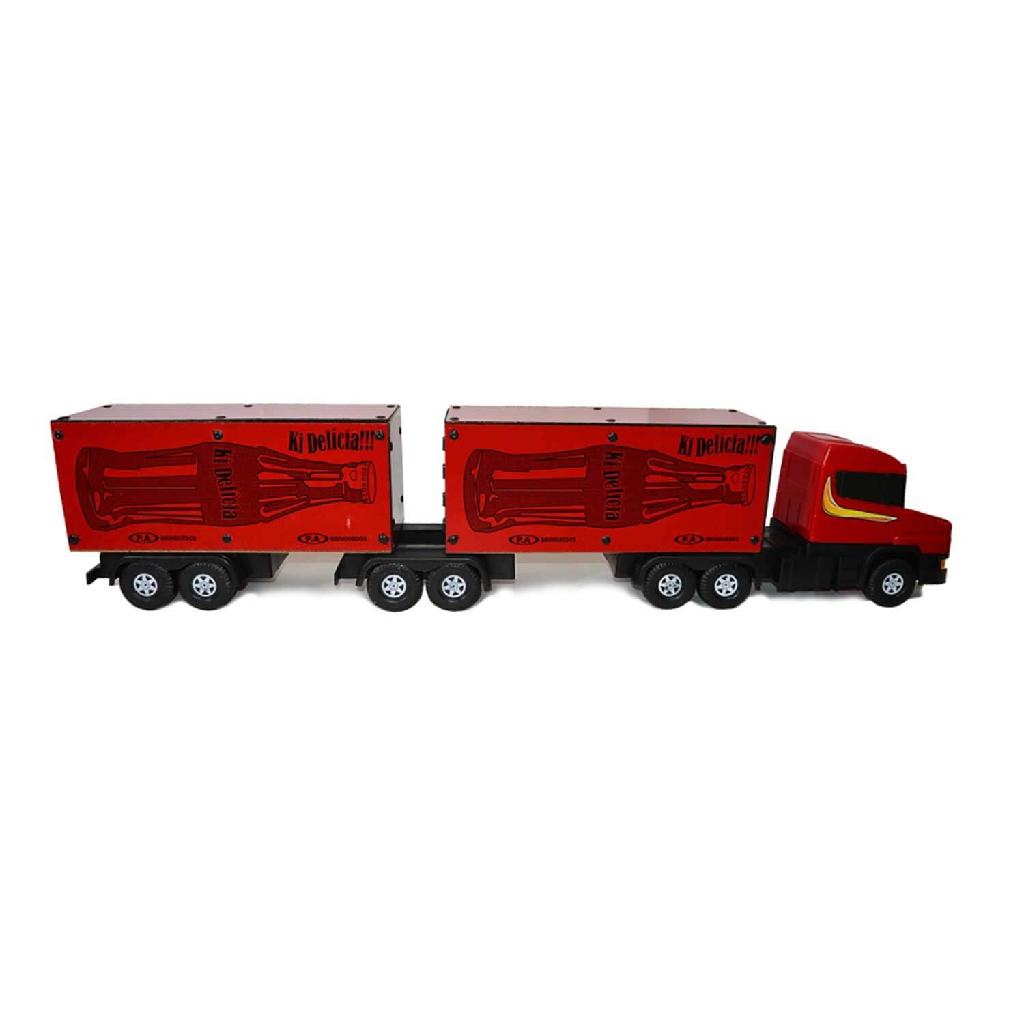 Caminhão Bitrem Baú Grande em Madeira e ABS - Infantil | Shopee Brasil