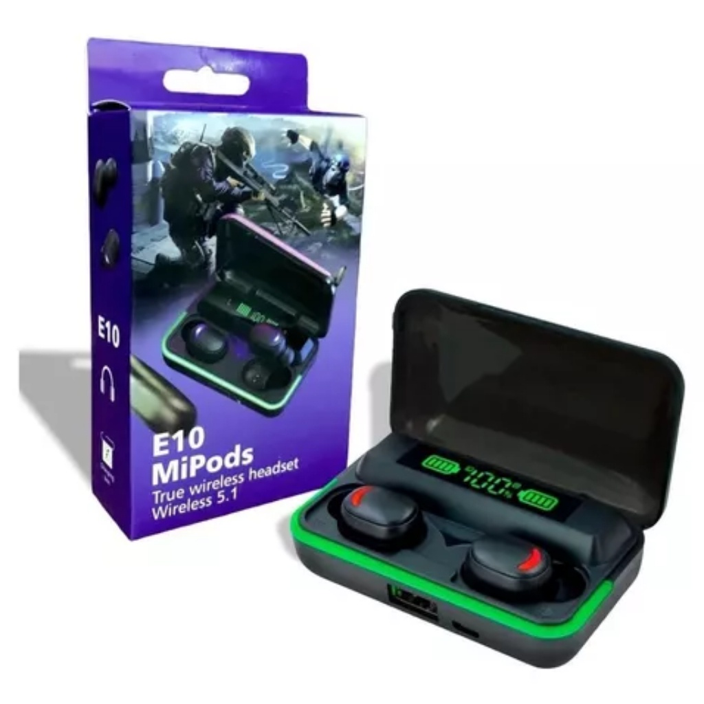 Fone Bluetooth Sem Fio TWS E10 Original Ideal Para Jogos | Shopee Brasil