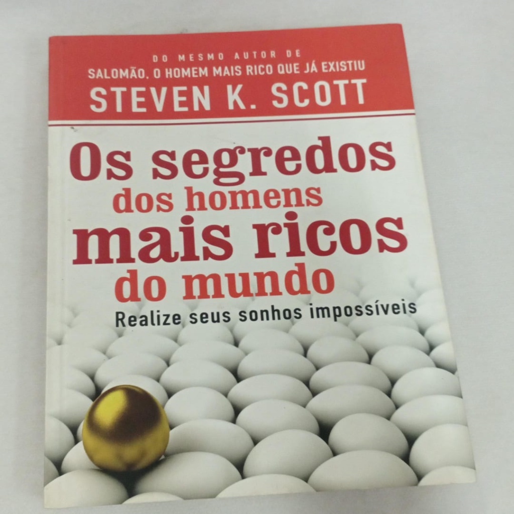 Os Segredos dos Homens Mais Ricos do Mundo autor Steven K. Scott | Shopee Brasil