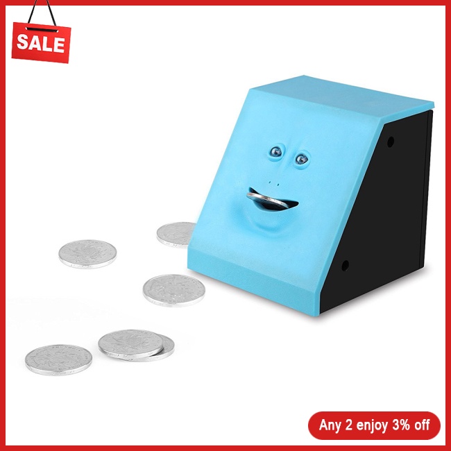 ABB Face Coin Bank Caixa De Moedas Comedor De Dinheiro Economia De ...