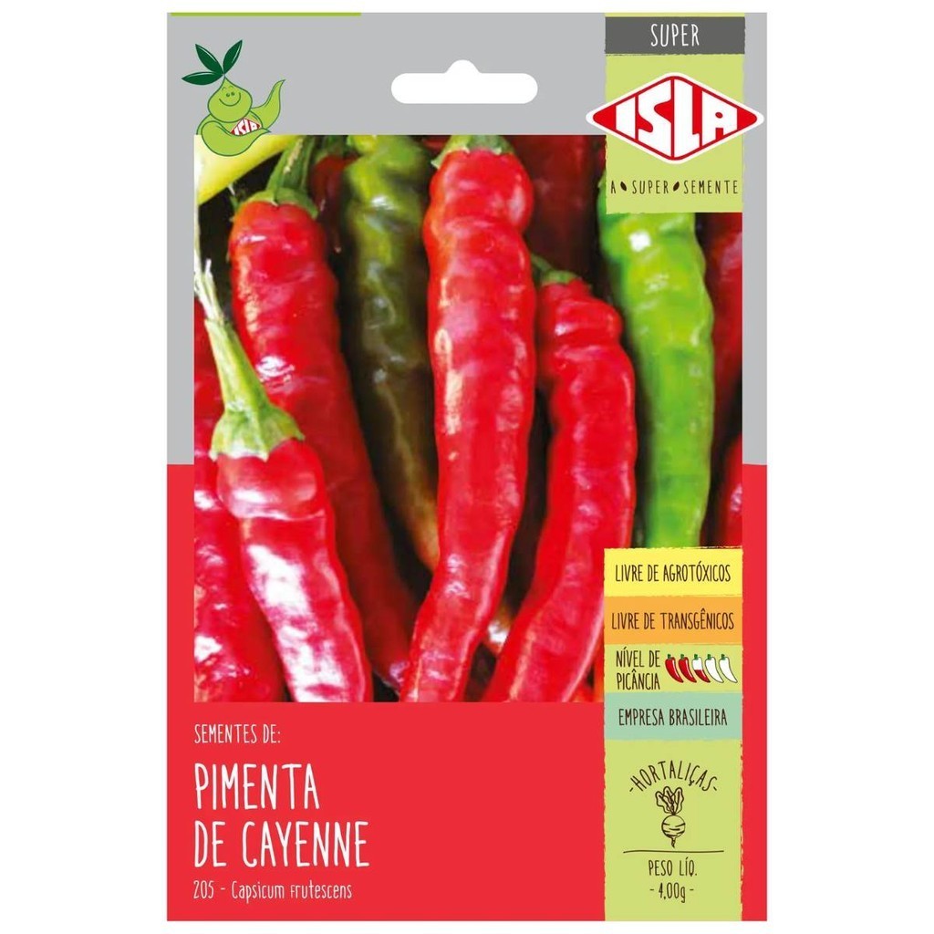 Sementes de Pimenta Cayenne (Dedo de Moça) Super ISLA | Shopee Brasil