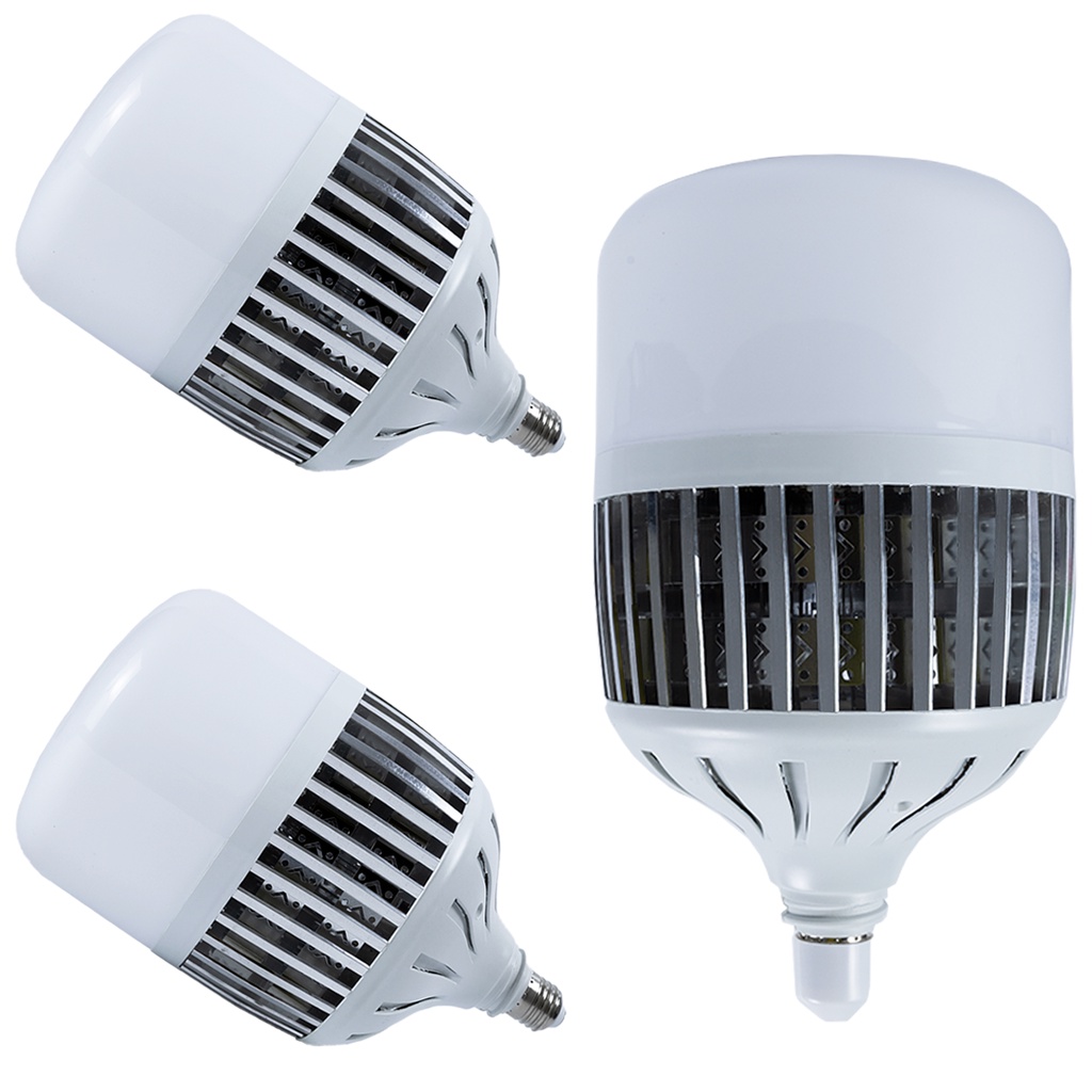 Kit 3 Lampada Led Super Bulbo 200w E27 / E40 Bivolt Branco Frio 6000K | Shopee Brasil