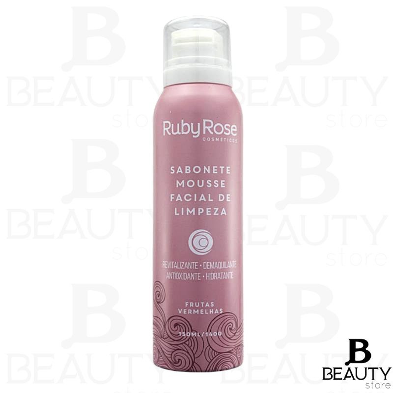 Sabonete Mousse Facial Ruby Rose - Frutas Vermelhas | Shopee Brasil