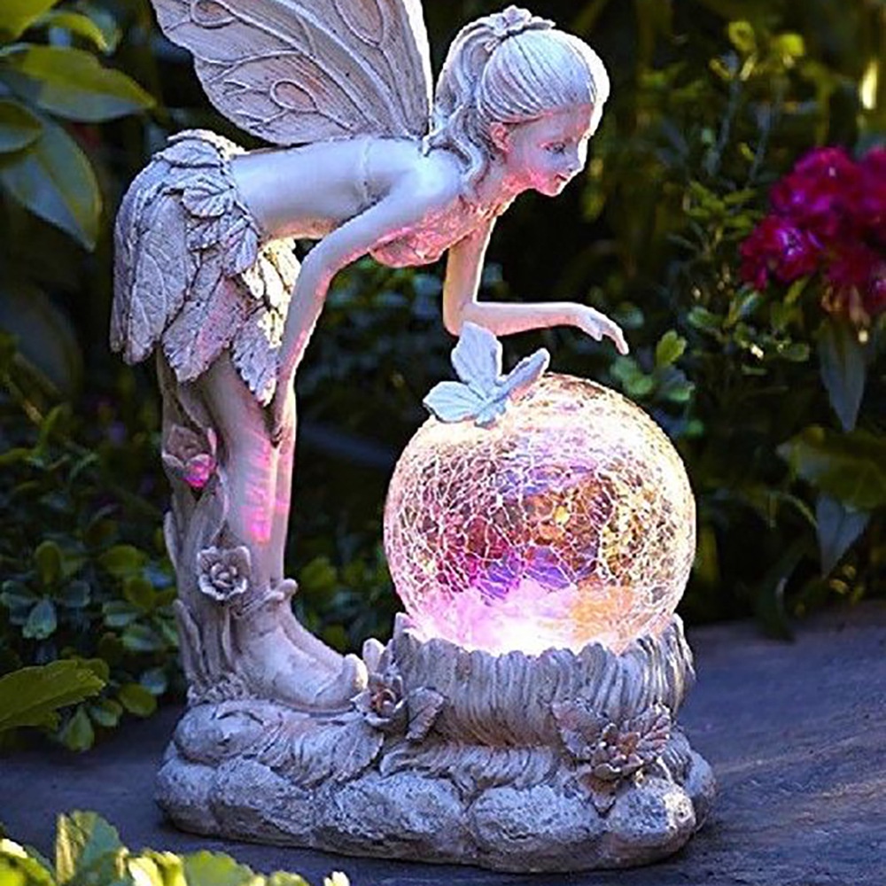 [Novo produto à vista] Fada de conto de fadas enfeite bola de cristal ...