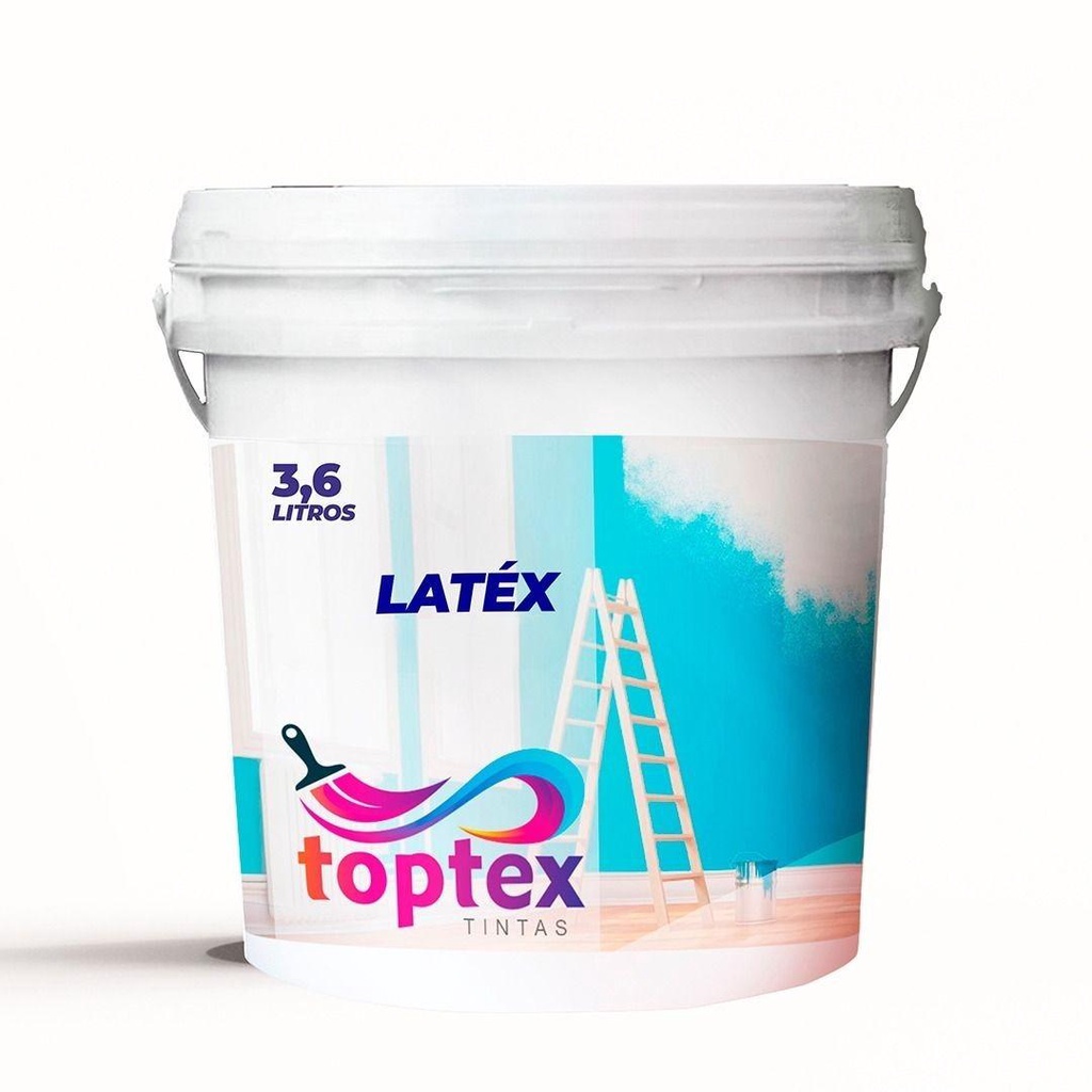 Tinta Acrílica 3,6 Litros Top Tex em Tons Patéis Resistente | Shopee Brasil
