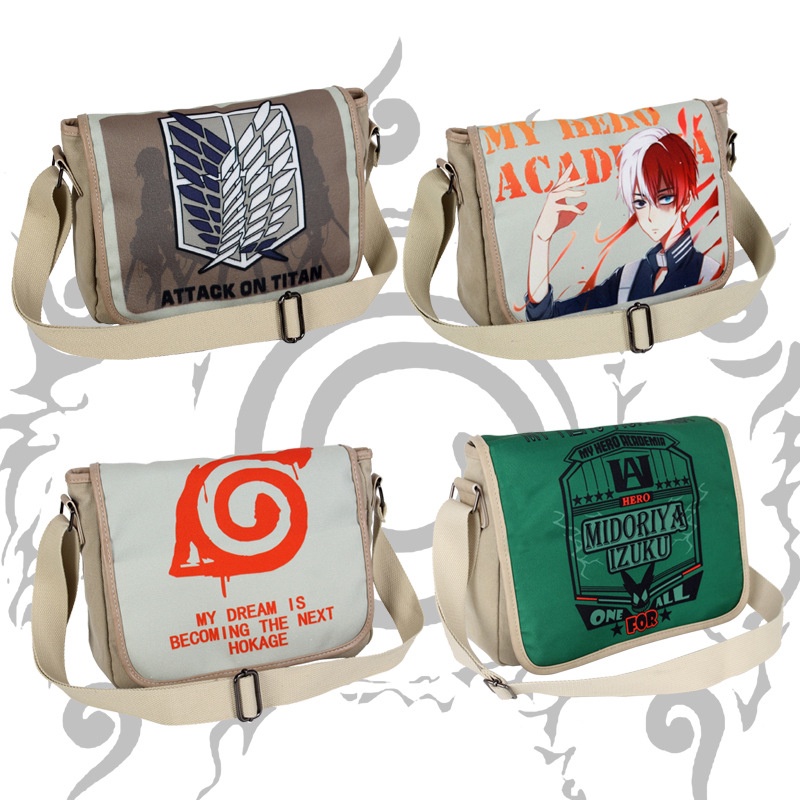 Anime Merchandise Satchel Midoriya Izuku One Piece Demon Slayer ...