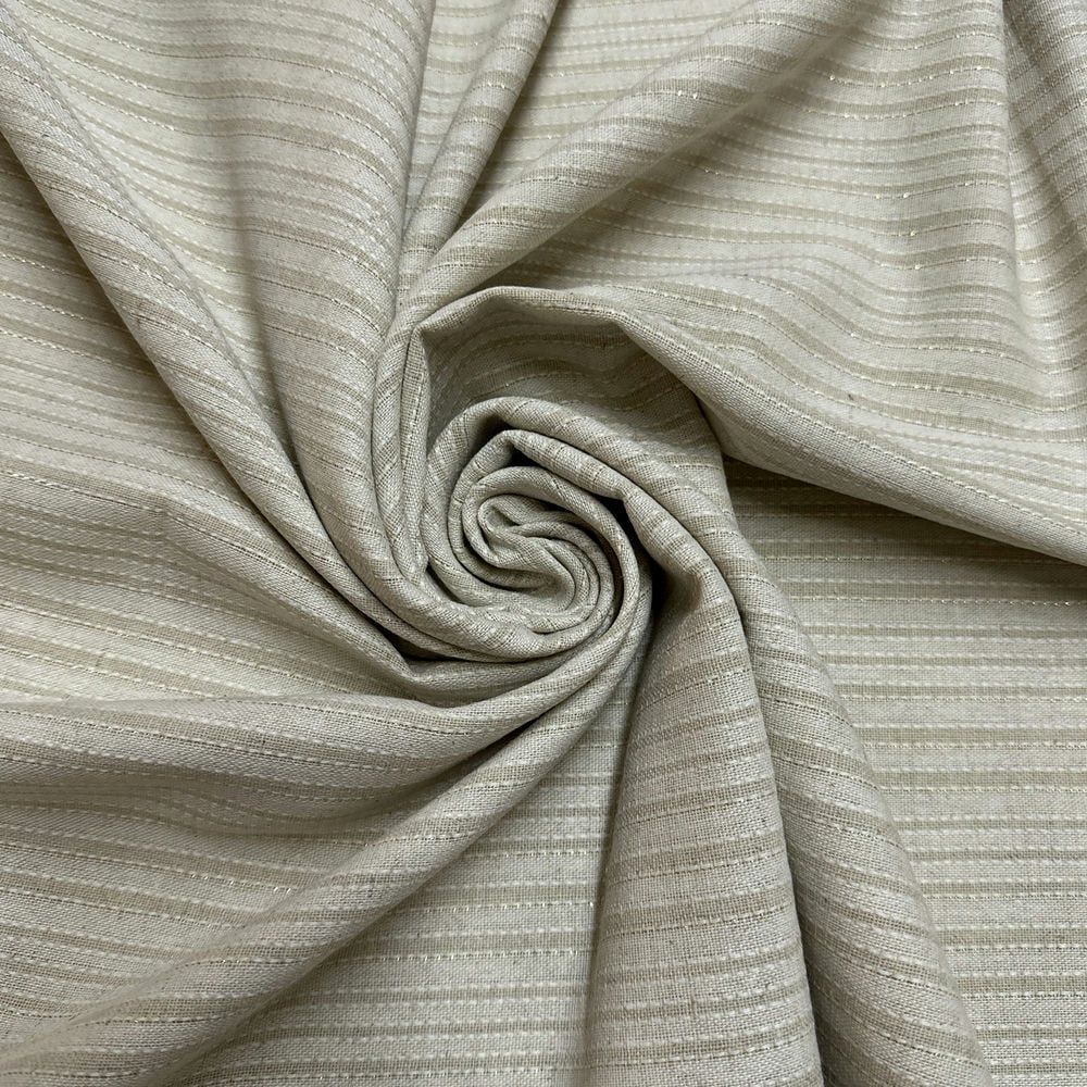 Tecido Linho Misto Listrado Lurex | Shopee Brasil
