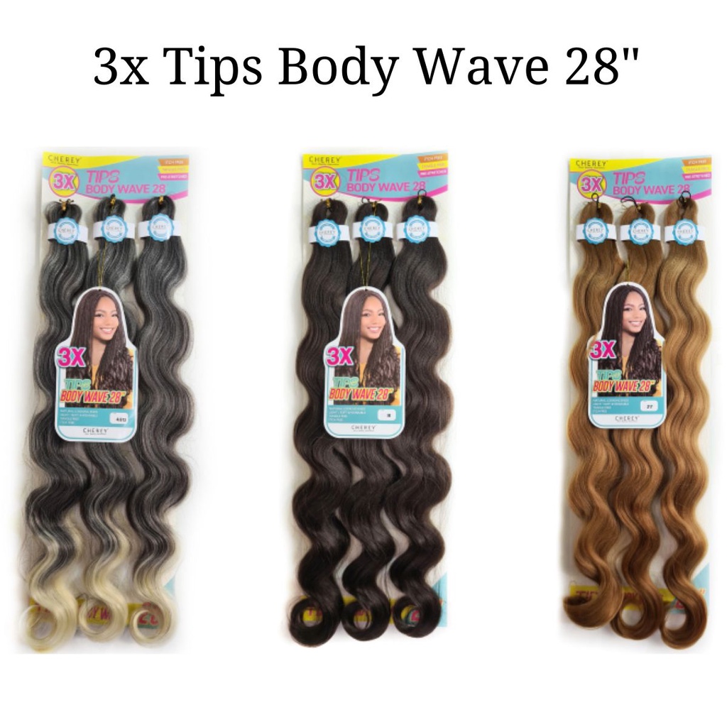 Cabelo Snt 3x Tips Body Wave 28" Cherey 240g | Shopee Brasil