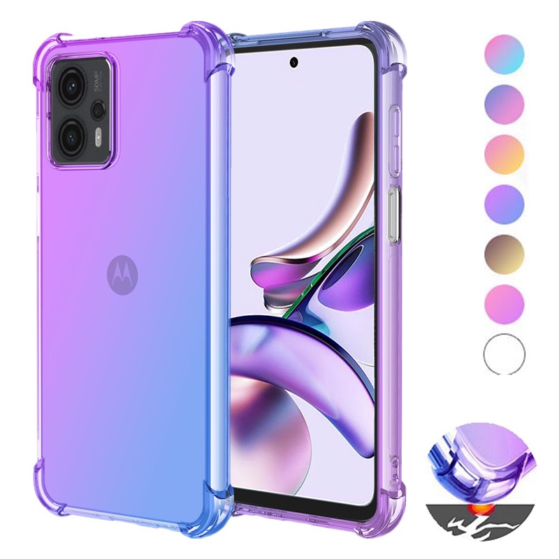 Para Motorola G34 G04 G24 A Prova De Choque Gradiente Transparente ... Para Motorola G34 G04 G24 A Prova De Choque Gradiente Transparente ...