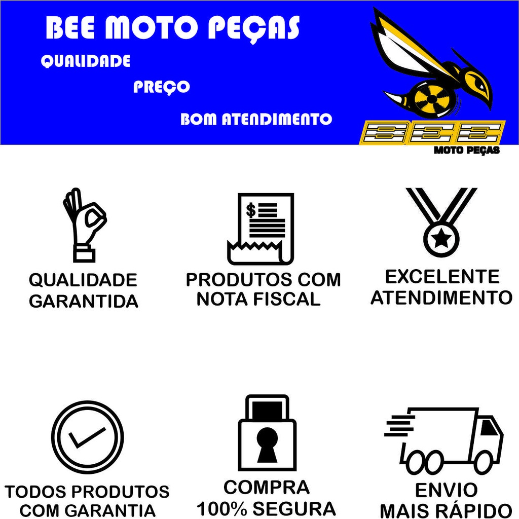 KIT ROLAMENTO RODA TRASEIRA YAMAHA FACTOR 150 2016 2017 2018 2019 2020 ...