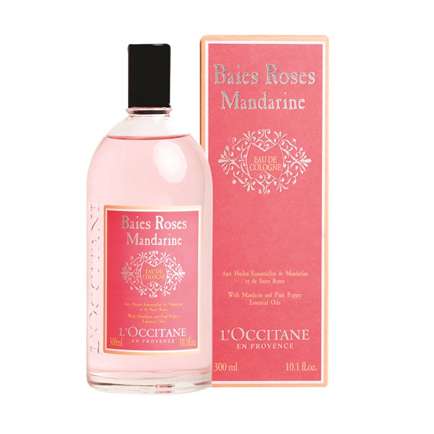Loccitane - Baies Roses Mandarine - Eau De Cologne 300ml | Shopee Brasil