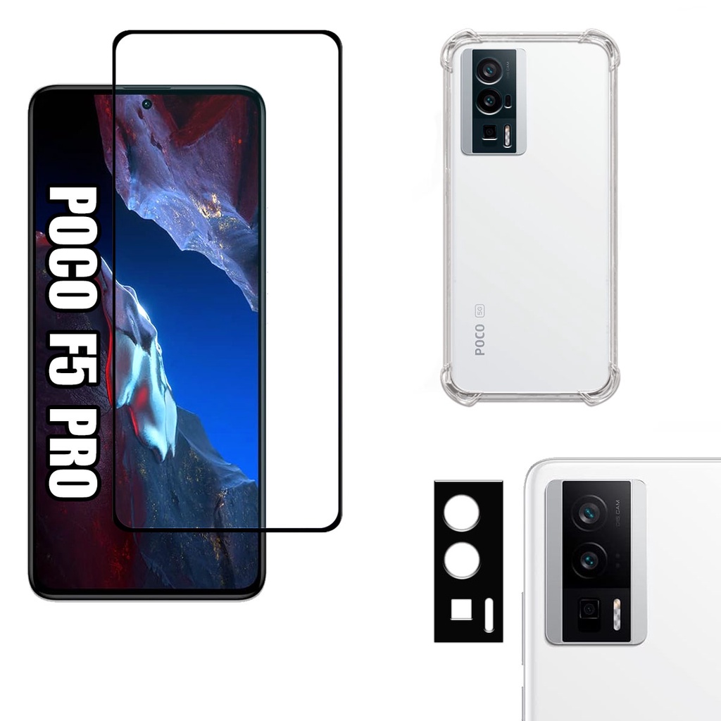 KIT P/ Xiaomi Poco F5 Pro 5G Película Vidro + Capa + Câmera | Shopee Brasil