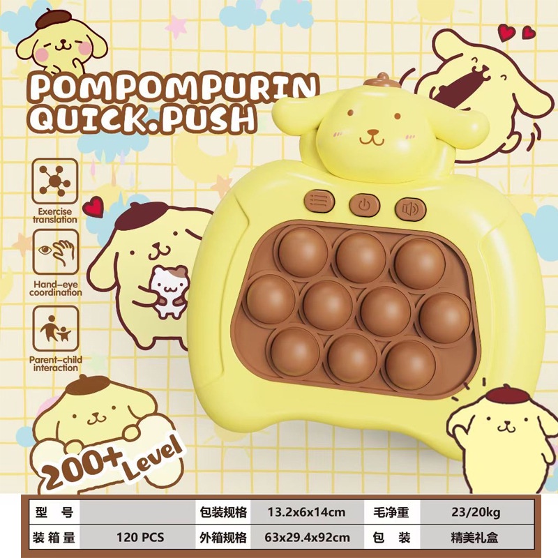 200 Níveis Stitch Quick Push Game Cinnamoroll Hello Kitty Pop It ...