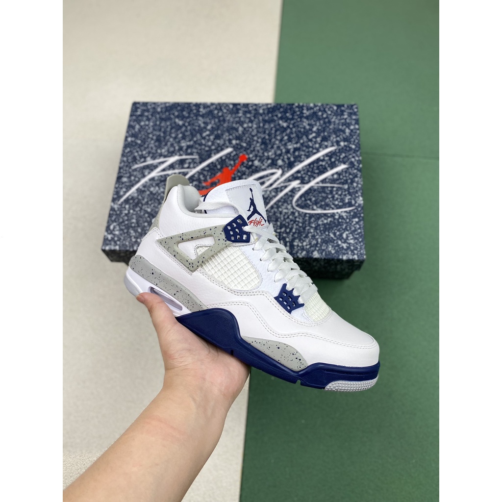 Air Jordan 4 Retro "Canyon roxo" aj4 geração basquete tênis (pé direito ...