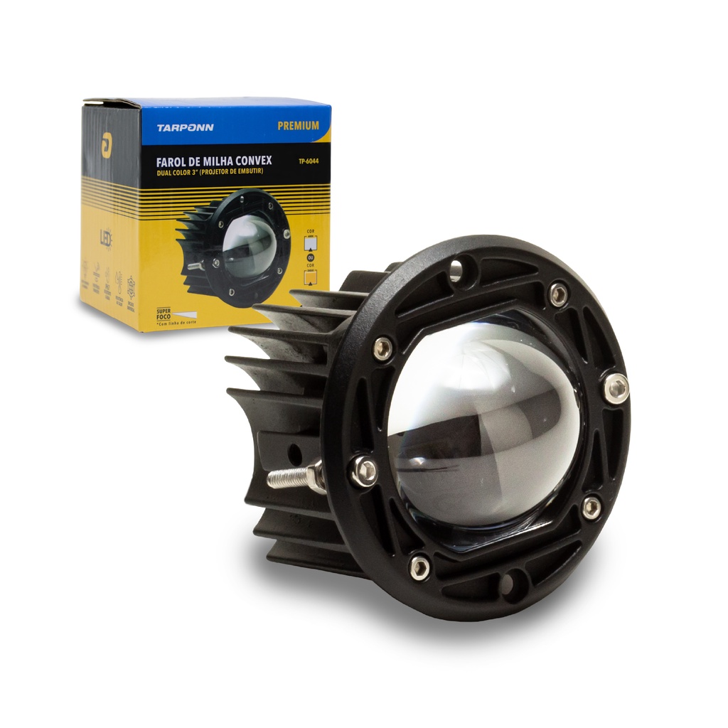 Par Farol de Milha Embutir Led Cree Dual Color Off Road | Shopee Brasil
