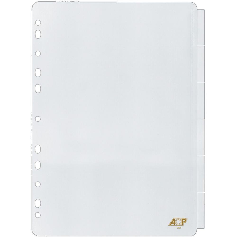 DIVISORIA FICHARIO PLASTICA A4 C/INSERCAO C/6DIVORIAS | Shopee Brasil