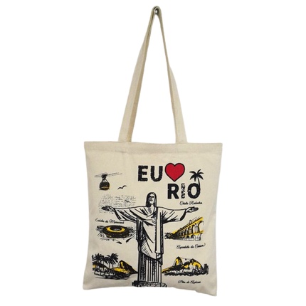Eco Bag Carioca Amo RIo | Shopee Brasil