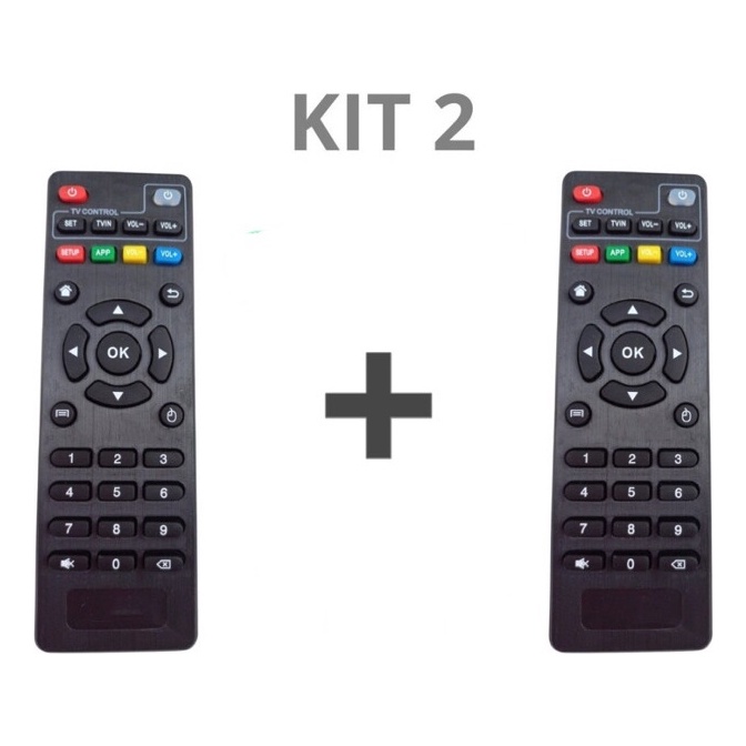 Kit 2 Controle Remoto Smart Tv Aparelho Tv Box Pro 4k | Shopee Brasil