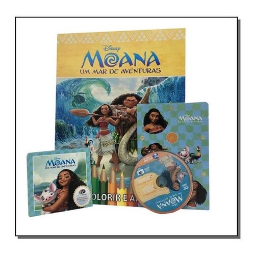 Livro Moana. Disney - 5 Em 1 (+dvd) | Shopee Brasil