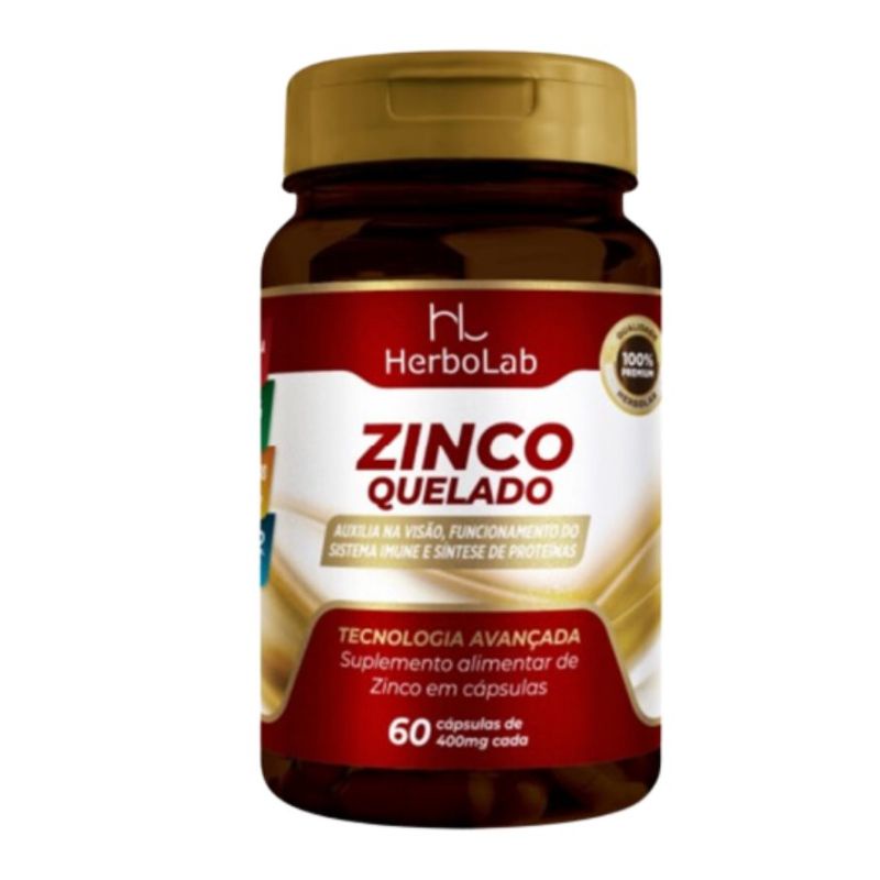 Natural Drop Valle - Zinco Quelado 60 cápsulas 400mg HerboLab | Shopee ...