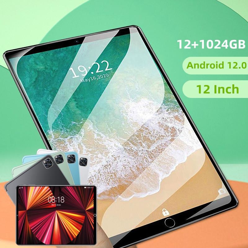 2023 Novo Estilo Tablet Android de 12 polegadas 12.0 12GB RAM 1024GB ...