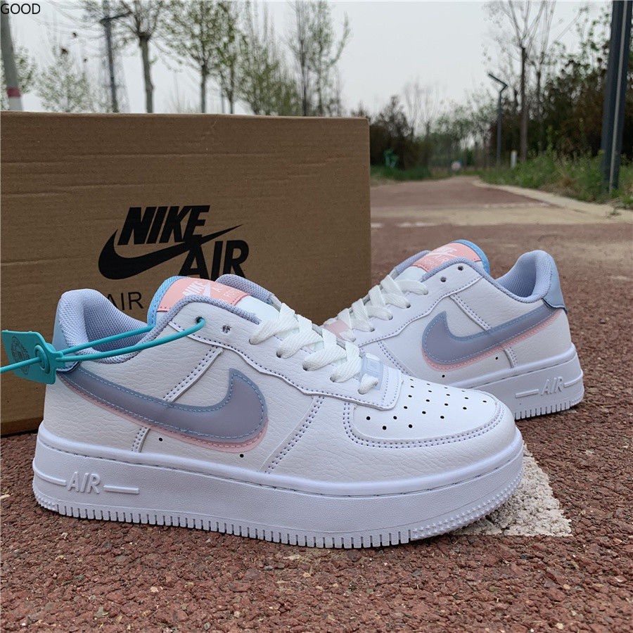 NIKE AJ Força Aérea 1 AF1 Cinza Rosa | Shopee Brasil