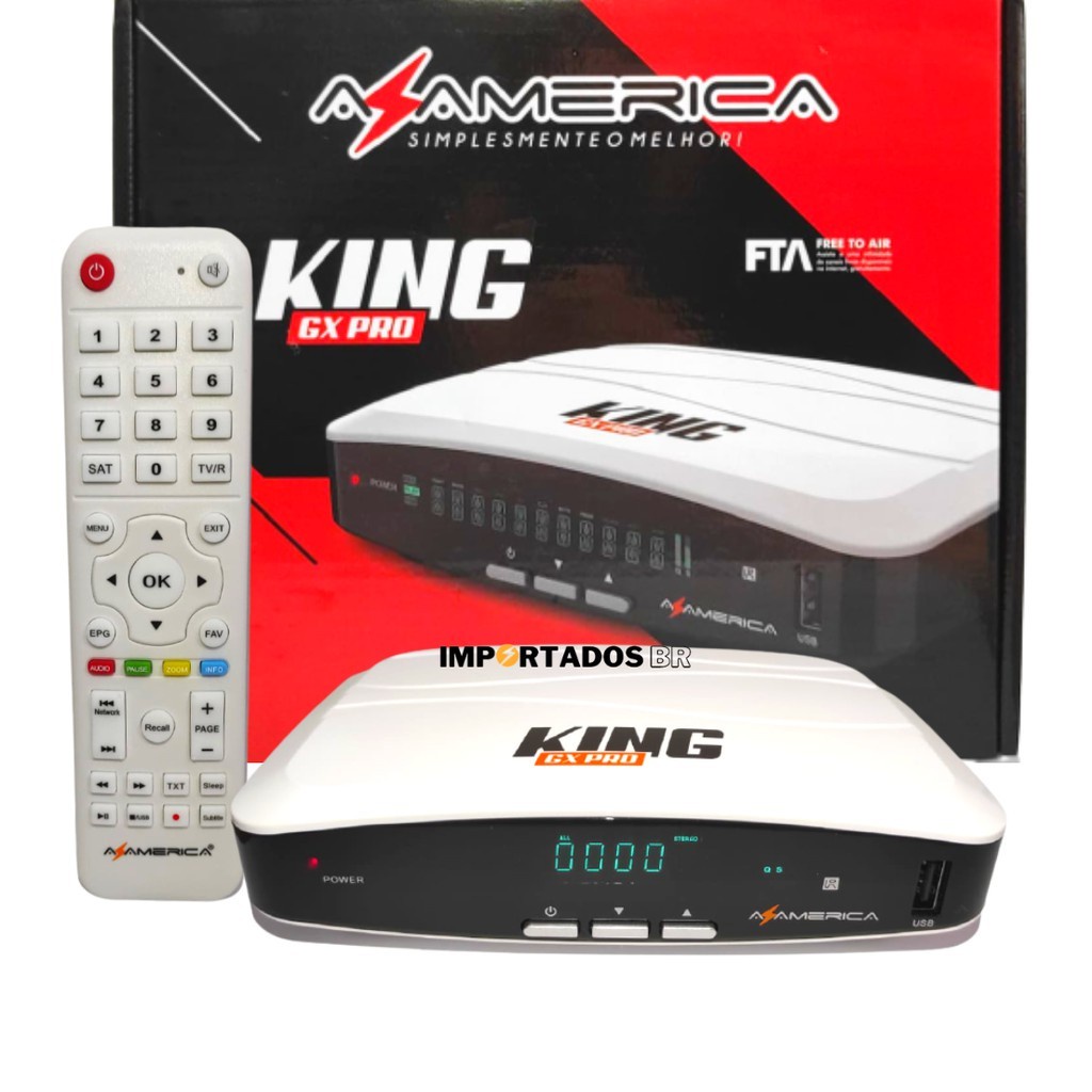 RECEPTOR AZ-AMERICA KING GX PRO ORIGINAL | Shopee Brasil