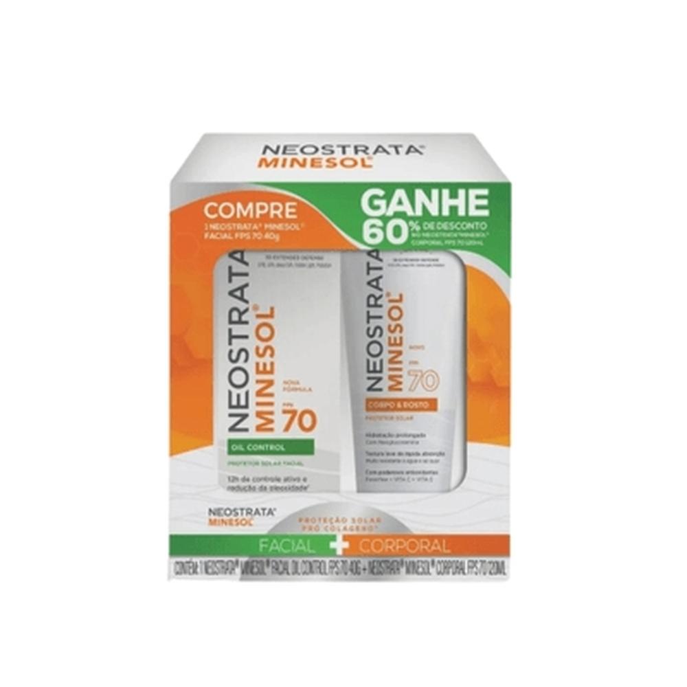 Kit NeoStrata Minesol Protetor Solar Facial Oil Control FPS 70 40g ...