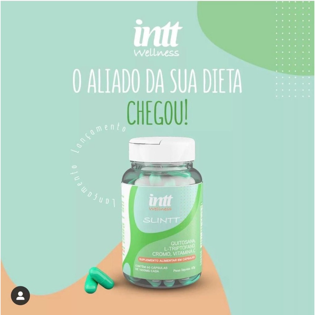 SUPLEMENTO ALIMENTAR VITAMÍNICO E MINERAL SLINTT COM 60 CÁPSULAS INTT ...