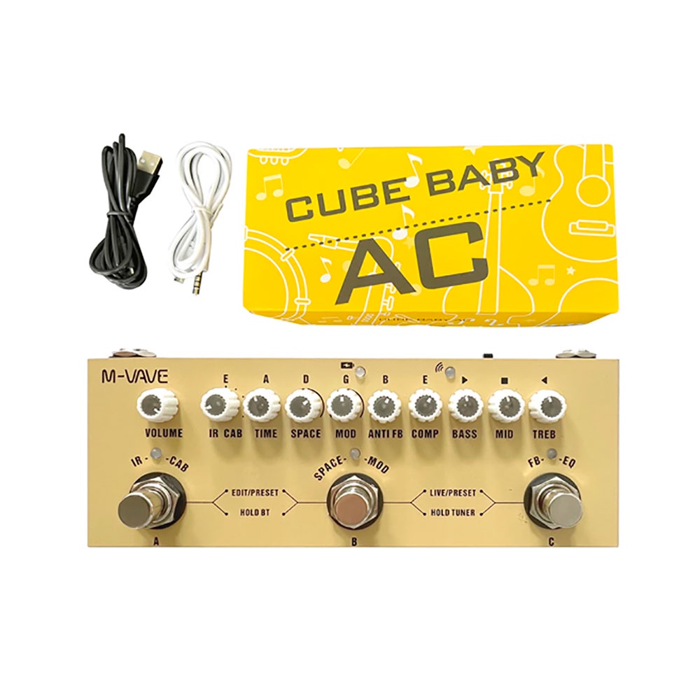 Pedaleira P/ Violão M-Vave Cube Baby IR Cabinet - PD1181 | Shopee Brasil