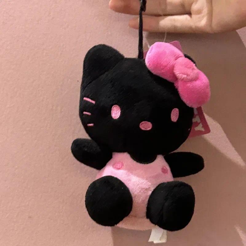 Kawaii Sanrio Pele Preta Hello Kitty Boneca De Pelúcia Chaveiro Natal ...