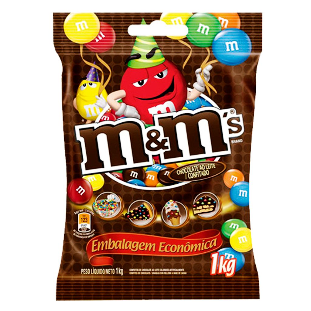 Chocolate ao Leite M&Ms 1Kg - Mars | Shopee Brasil