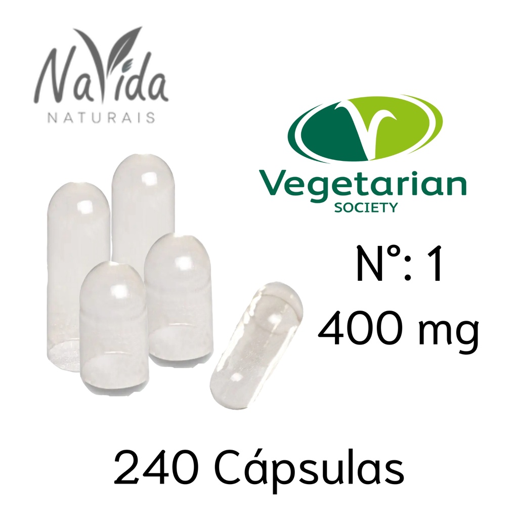 Capsula Vegetal Vazia Transparente N° 1 240 Unidades | Shopee Brasil