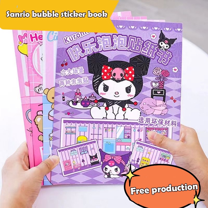 Sanrio DIY Livro Silencioso Autocolante De Bolha Hello Kitty ...