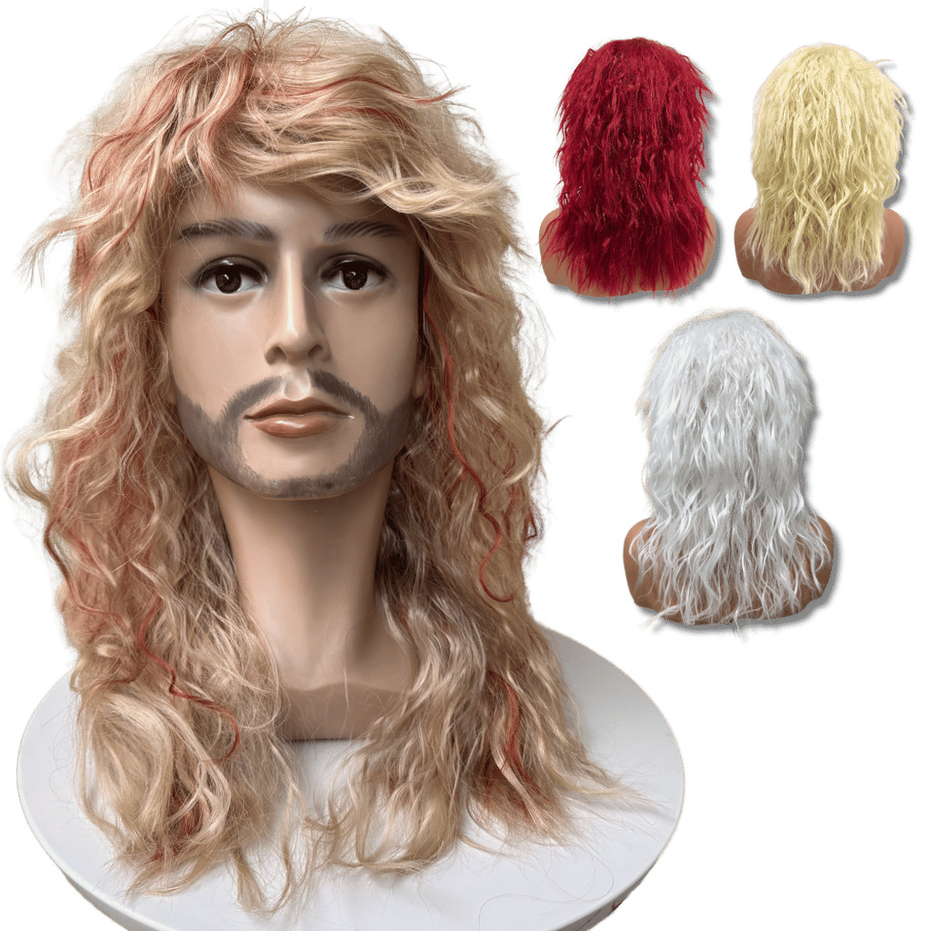 Peruca rock heavy metal anos 60 70 80 ondulada volumosa friz | Shopee ...