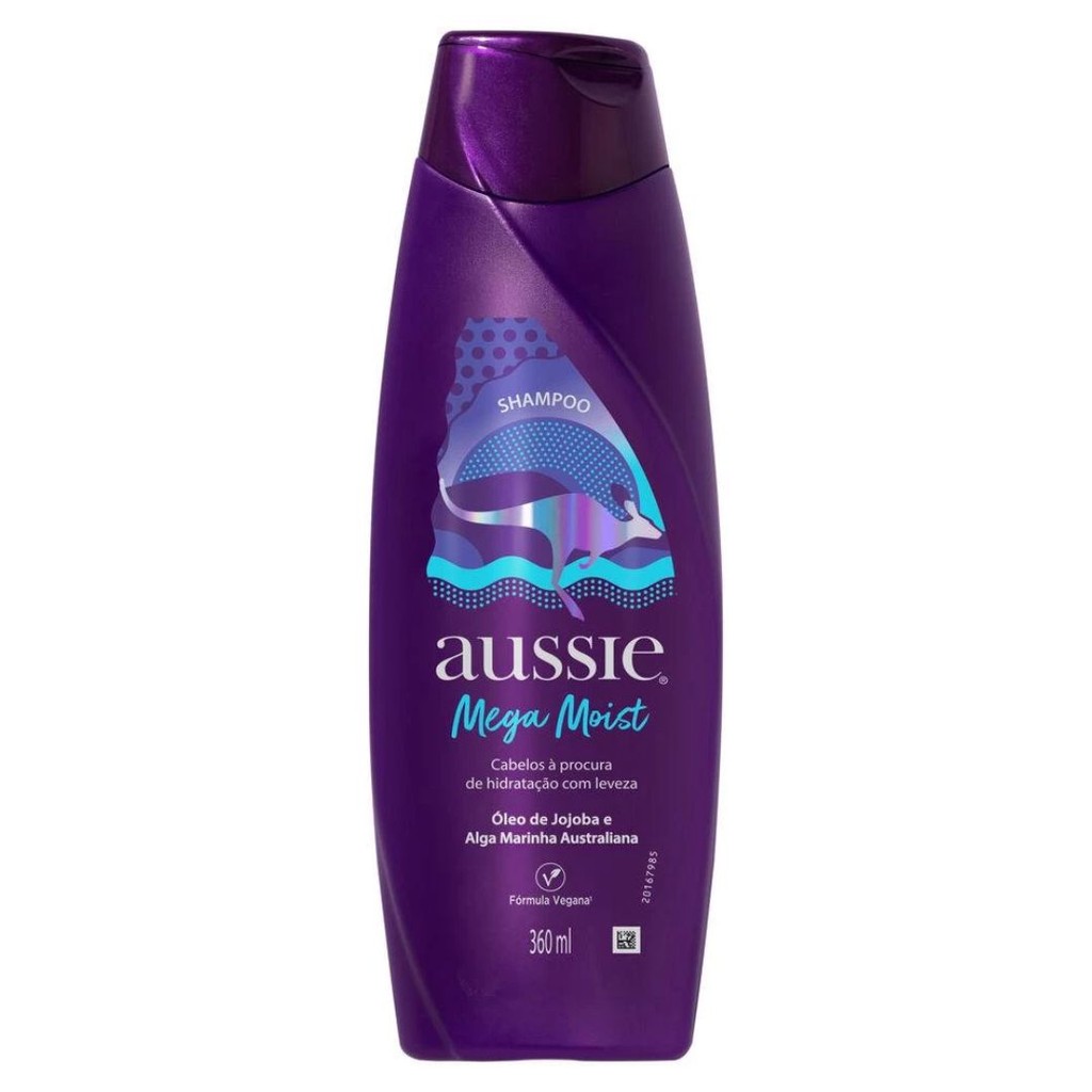 Shampoo Aussie Mega Moist Super Hidratação 360ml | Shopee Brasil