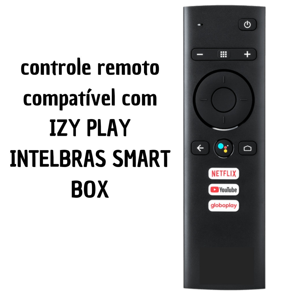 Controle smart box intelbras izy play com netflix / youtube sem comando ...