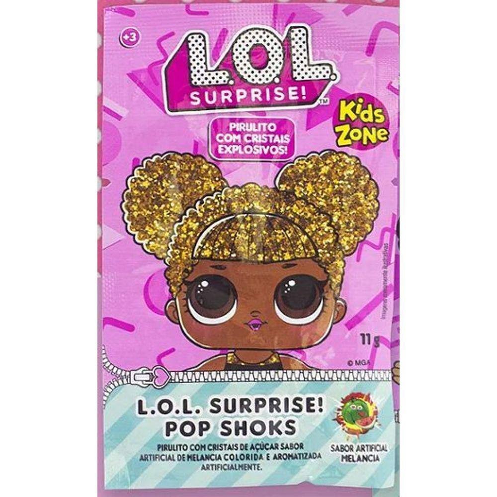 Pirulito Lol Surprise Rock Shoks Melancia Com Cristais Explosivos 11G ...