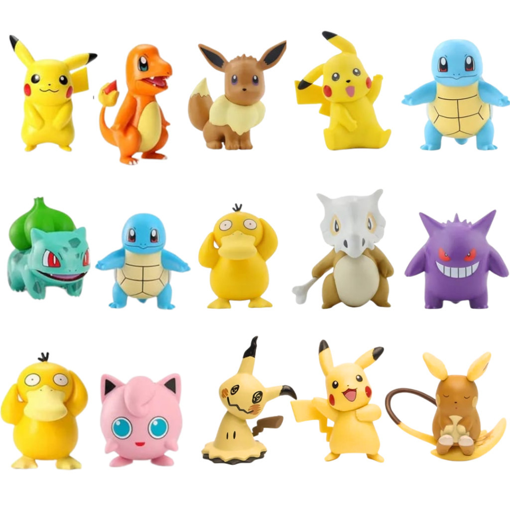 Action figure Pokemon pikachu pichu raichu alola bulbasaur Charmander ...