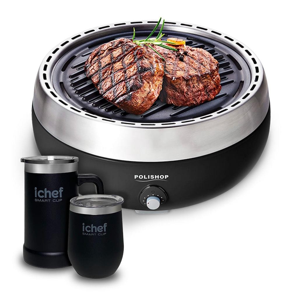 Churrasqueira Steakhouse Grill + Caneca para Chopp Com 710 ml + Copo ...