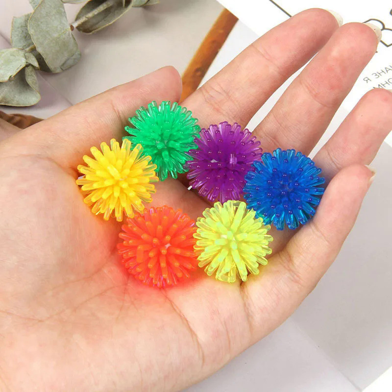 6Pcs Spiky Ball Fidget Toy Tamanho Pequeno Para Crianças Alívio ...