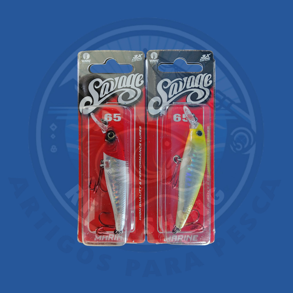 Kit com 2 un. Isca Savage 65 - Marine Sports | Shopee Brasil