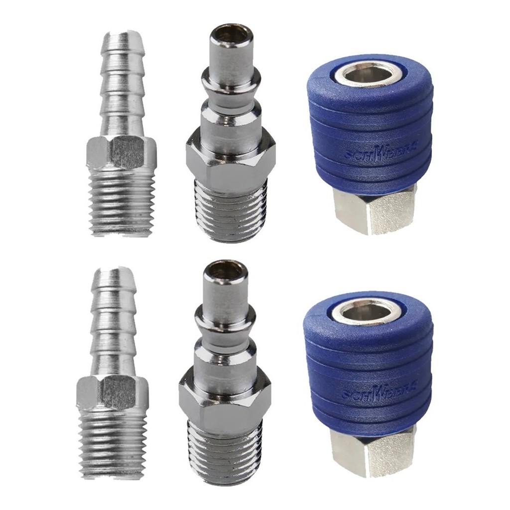 Kit Engate Rapido Ar Comprimido 1/4 Pneumatico Compressor | Shopee Brasil