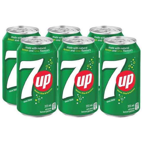 Refrigerante 7up Lemon Lime Pack Com 6 Latas 354ml | Shopee Brasil