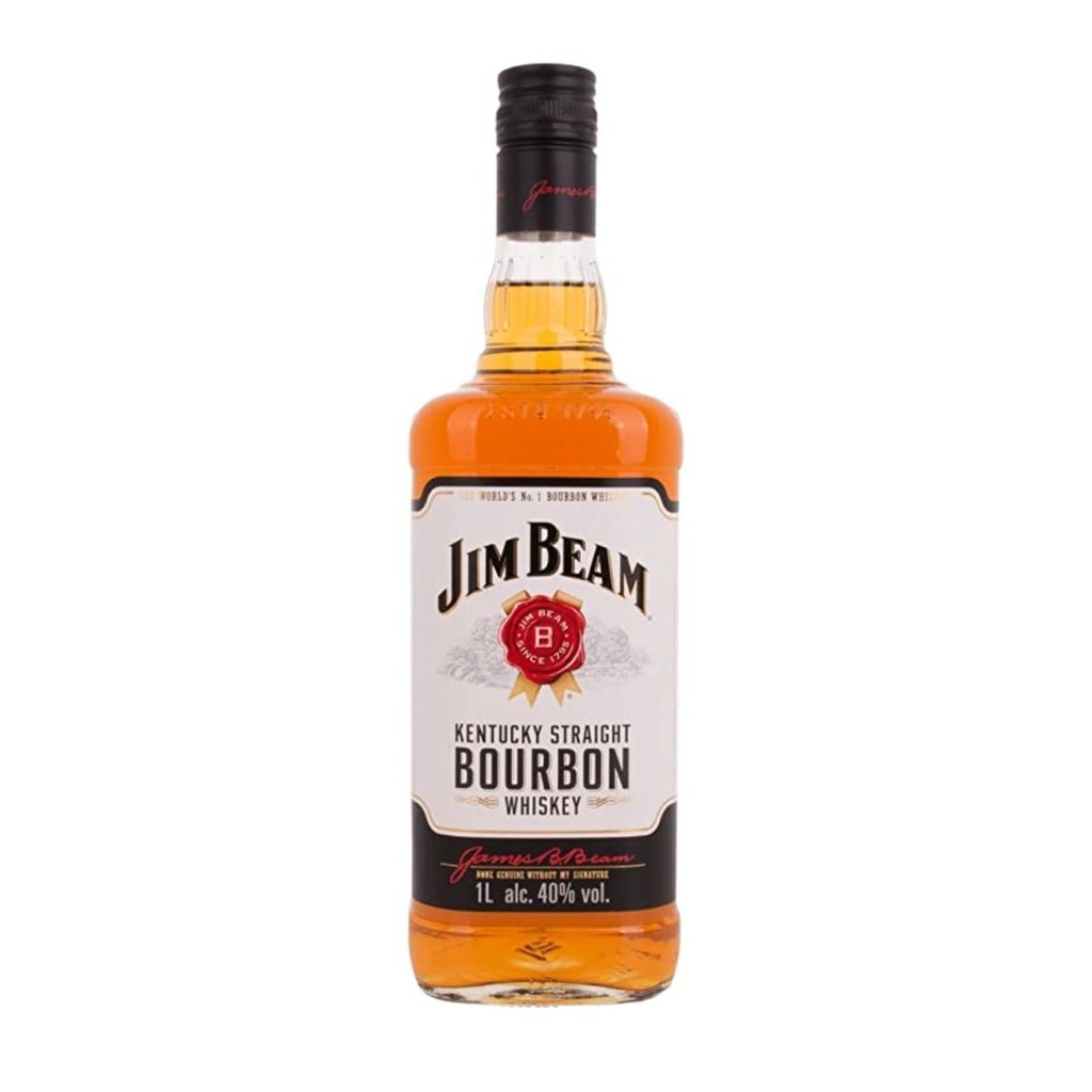 Whisky Jim Beam White Original 1000 ml | Shopee Brasil