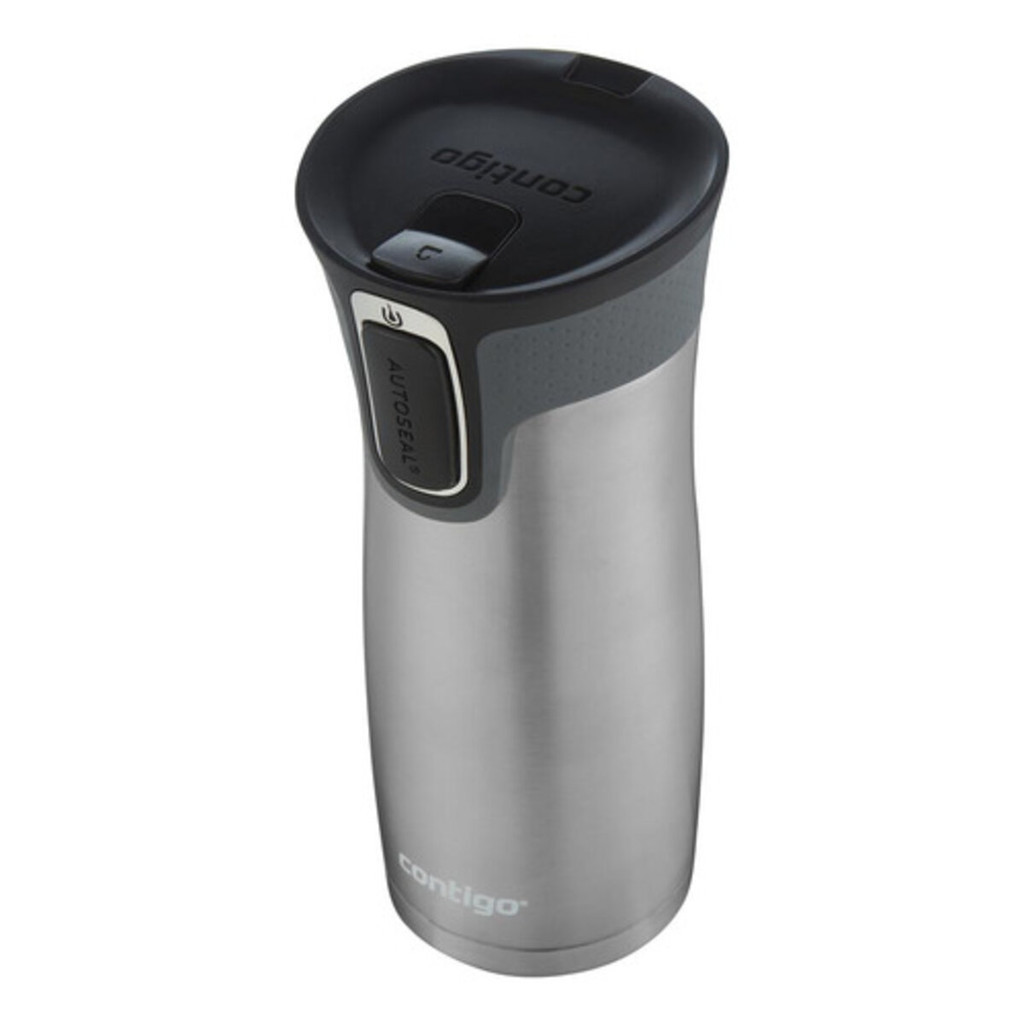 Copo Térmico West Loop AUTOSEAL Prata Inox Contigo 473ml | Shopee Brasil
