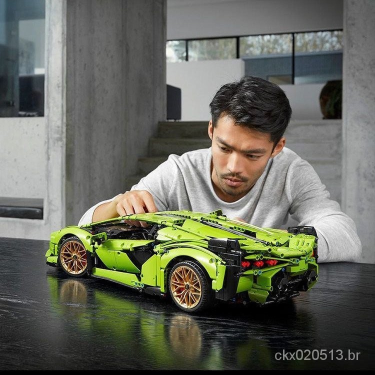 Lego Block Lamborghini Bugatti Veyron Montagem Porsche 911 Roadster ...